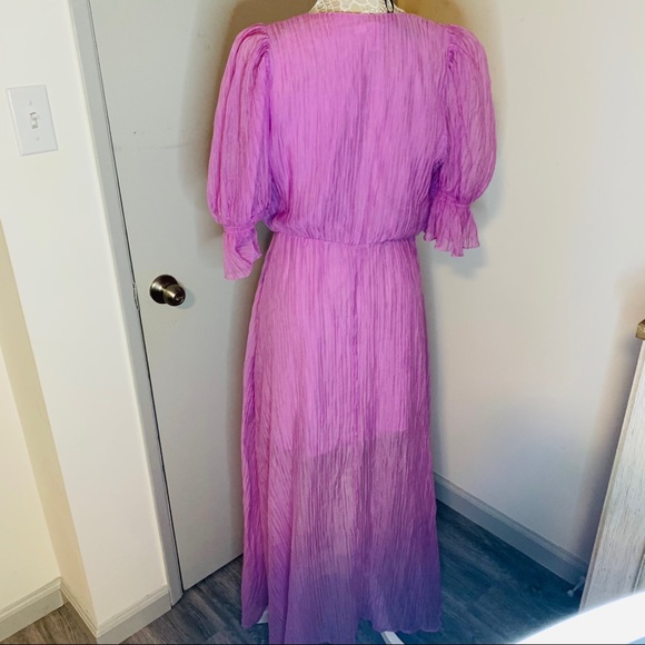 H&M | Dresses | Hm Long Purple Dress Lyocellblend Conscious New | Poshmark